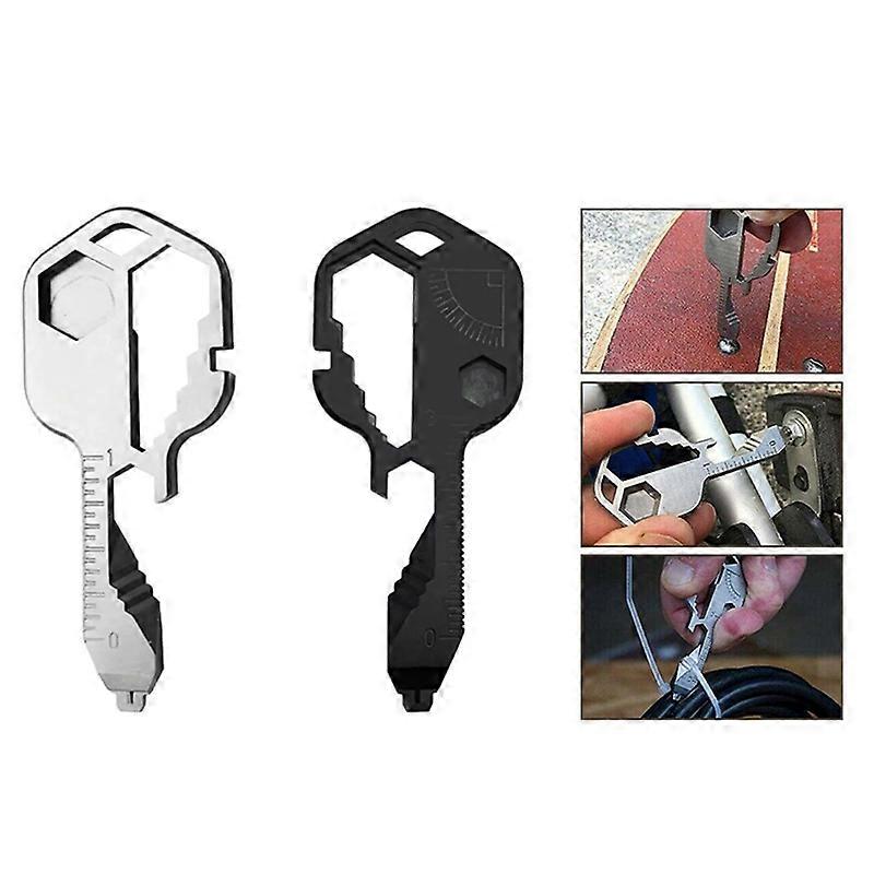 Multi-Tool Key Shaped Pocket Tool For Keychain With Bottle Opener 24 IN ...