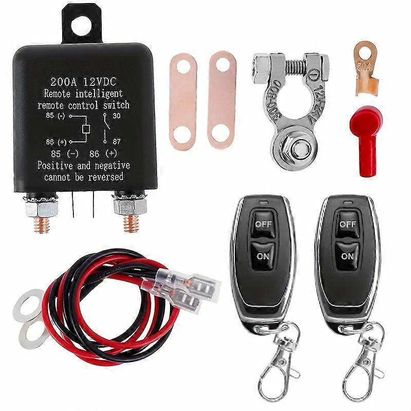 200A12V Car Wireless Remote Power Off Switch, Relay Remote Control ...