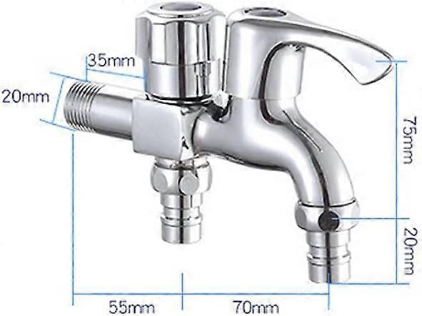 Washing Machine Tap, Double Outlet Tap, Double Outlet Garden Tap ...