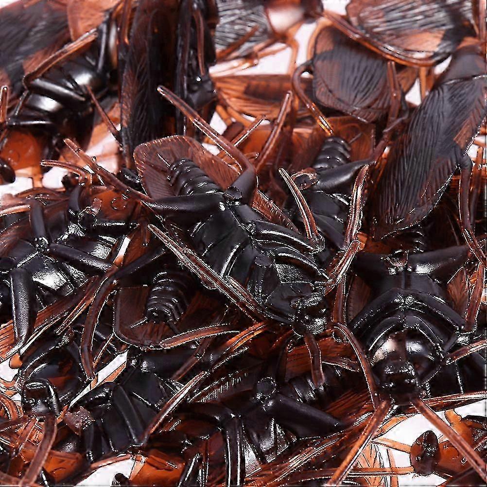 150pcs Fake Roach Simulation Cockroaches Prank Novelty Plastic ...