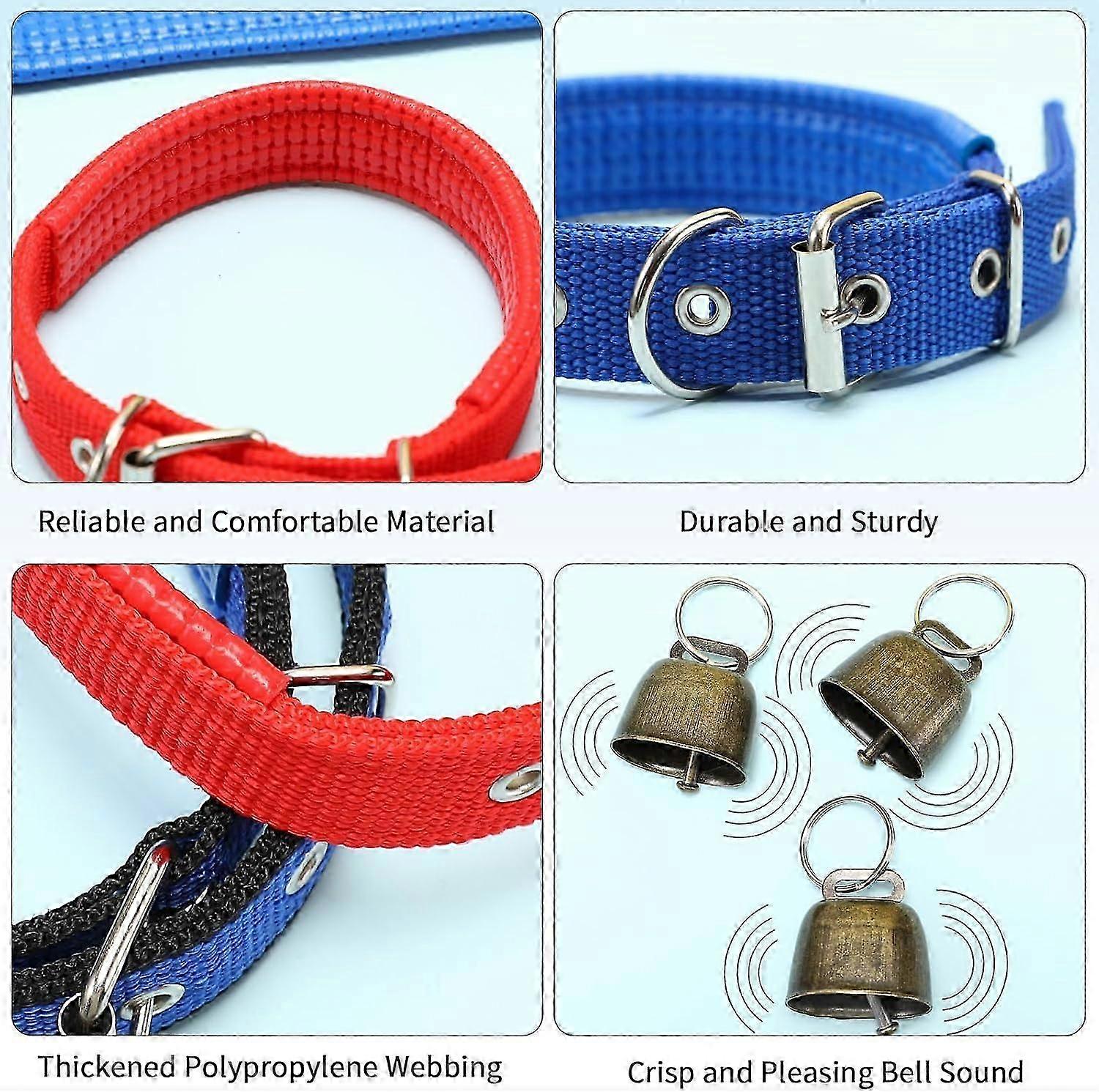 10 Sets Goat Collars With Bells Sheep Collar With Bell Adjustable Small ...