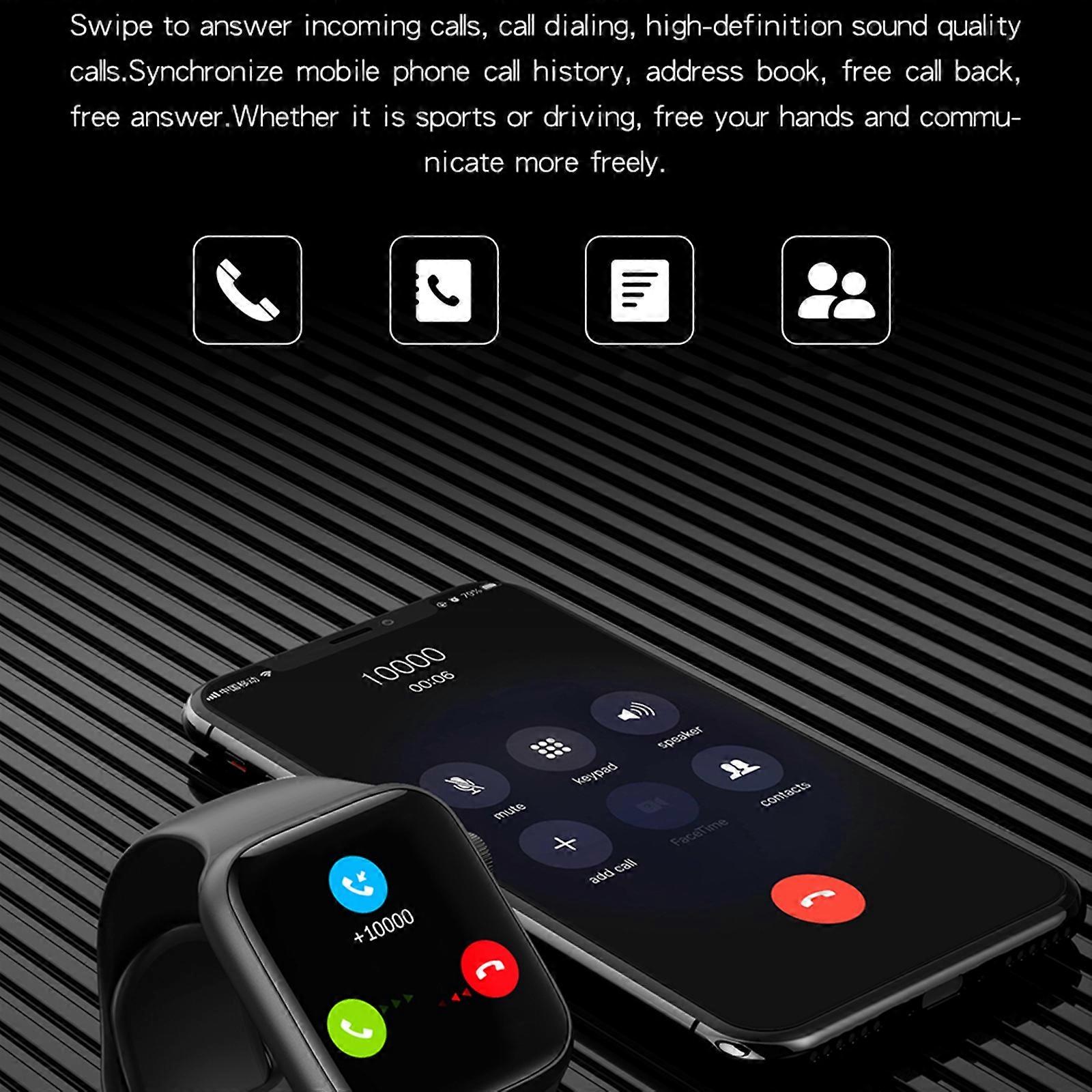 HW22 Pro 1.75 inch HD Screen Smart Watch, Support Bluetooth Dial/Body Temperature Monitoring ...