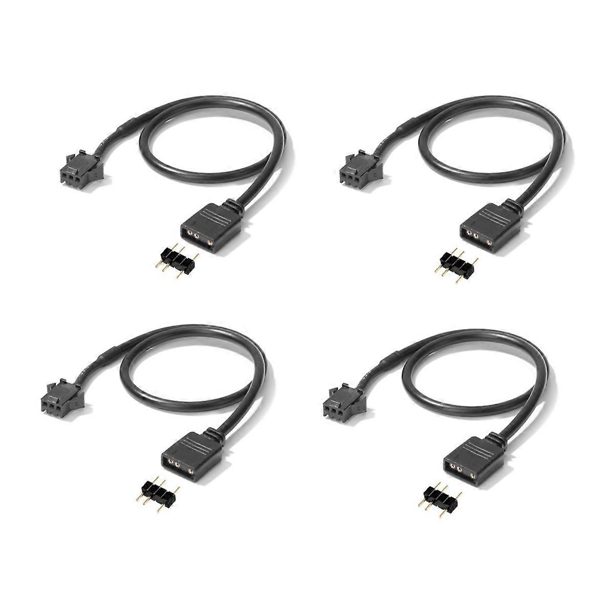 4Pcs RGB Extension Cable for RGB Fan,PC LED Strip | Fruugo UK