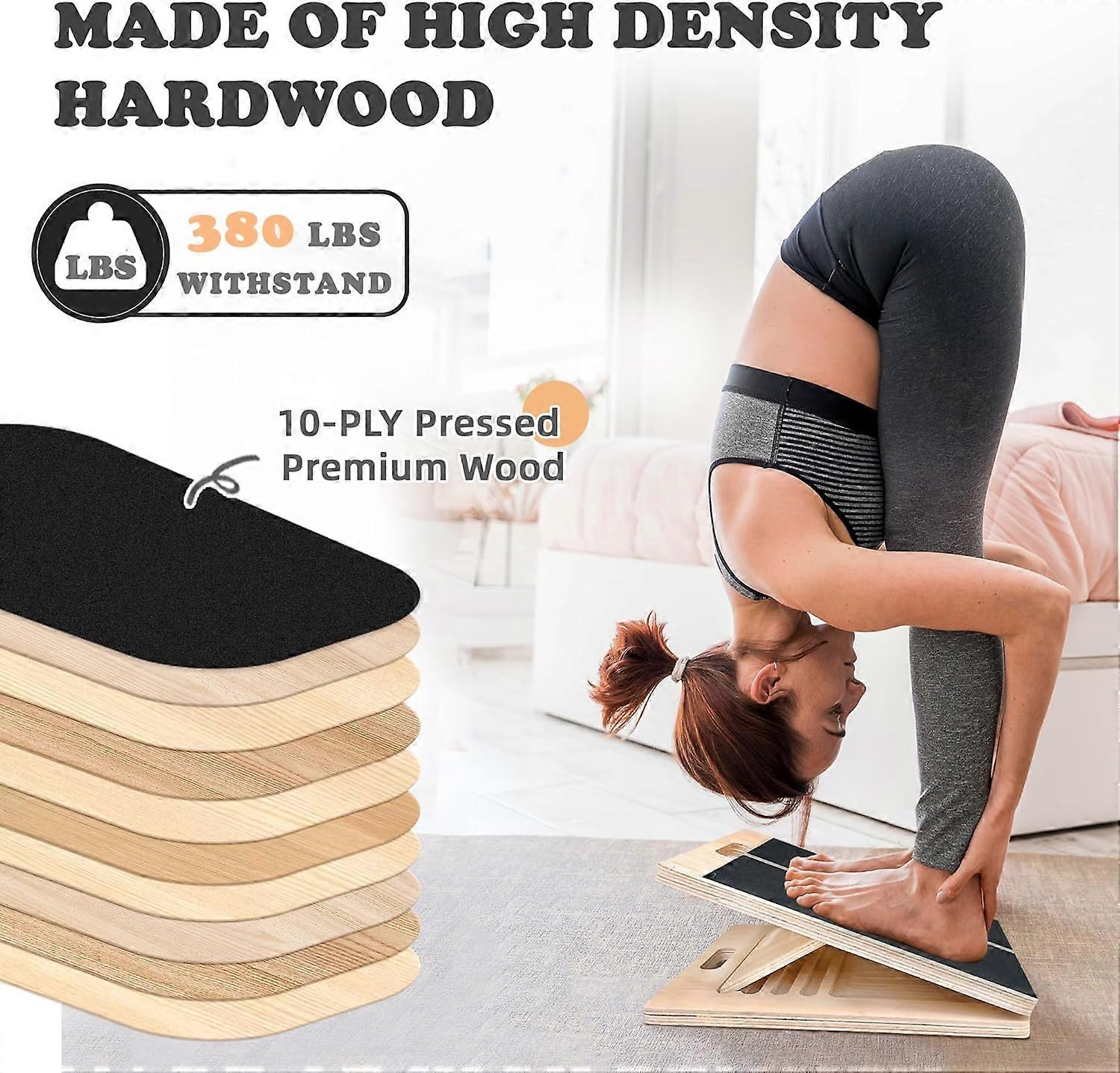 Portable Slant Board for Calf Stretching and Squats Adjustable Incline ...