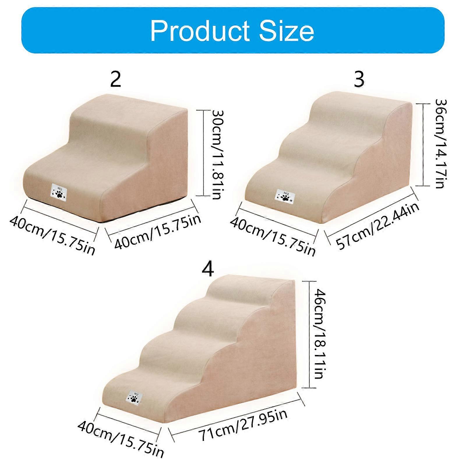 Dog Step Stairs For Small And Senior Dogs Easy Bed Access Reducing ...