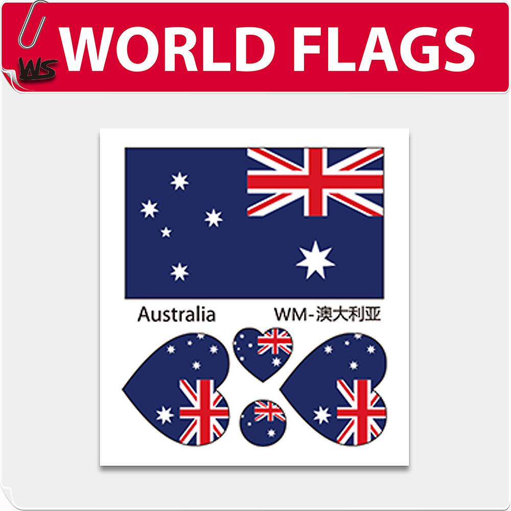 10pcs World Flag Face Sticker Temporary Football Cheerleader Prop World ...
