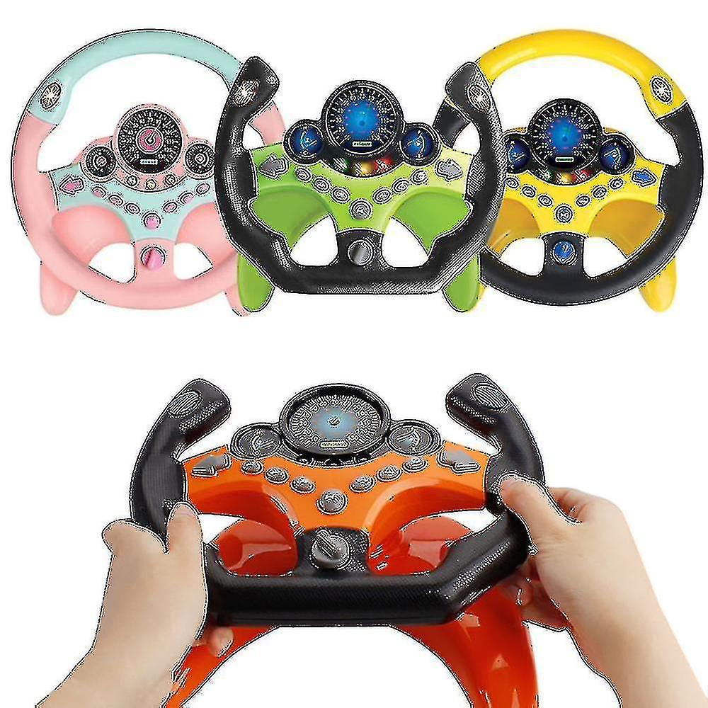 Electric Simulation Steering Wheel Toy With Light And Sound Educational ...