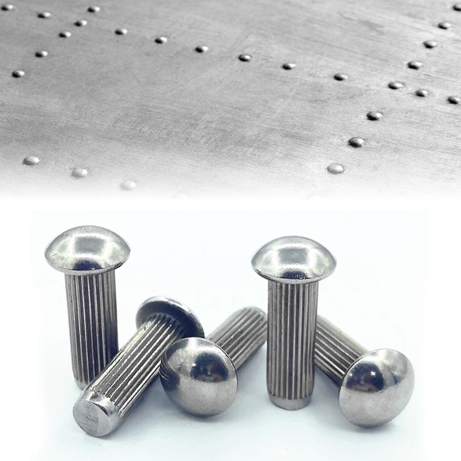 60pcs M4 Knurled Rivets Different Sizes Solid 304 Stainless Steel ...