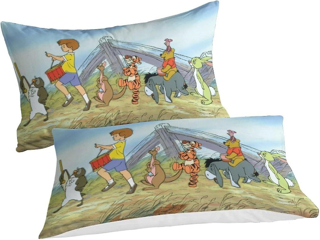 HOUKIG Soft Duvet Cover Set, Design Winnie The Pooh, Printed Duvet ...