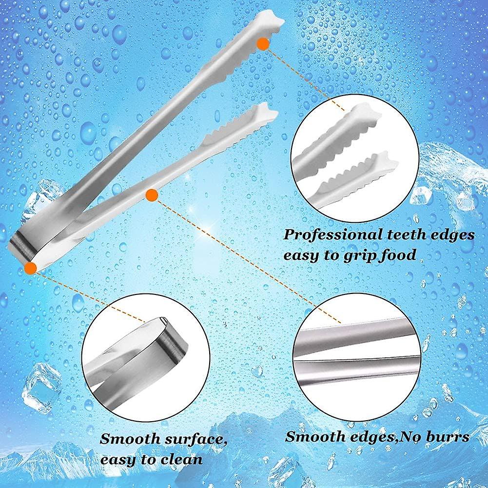 12pcs Sugar Tongs Bar Ice Tongs Candy Tongs Ice Cube Tongs Stainless ...