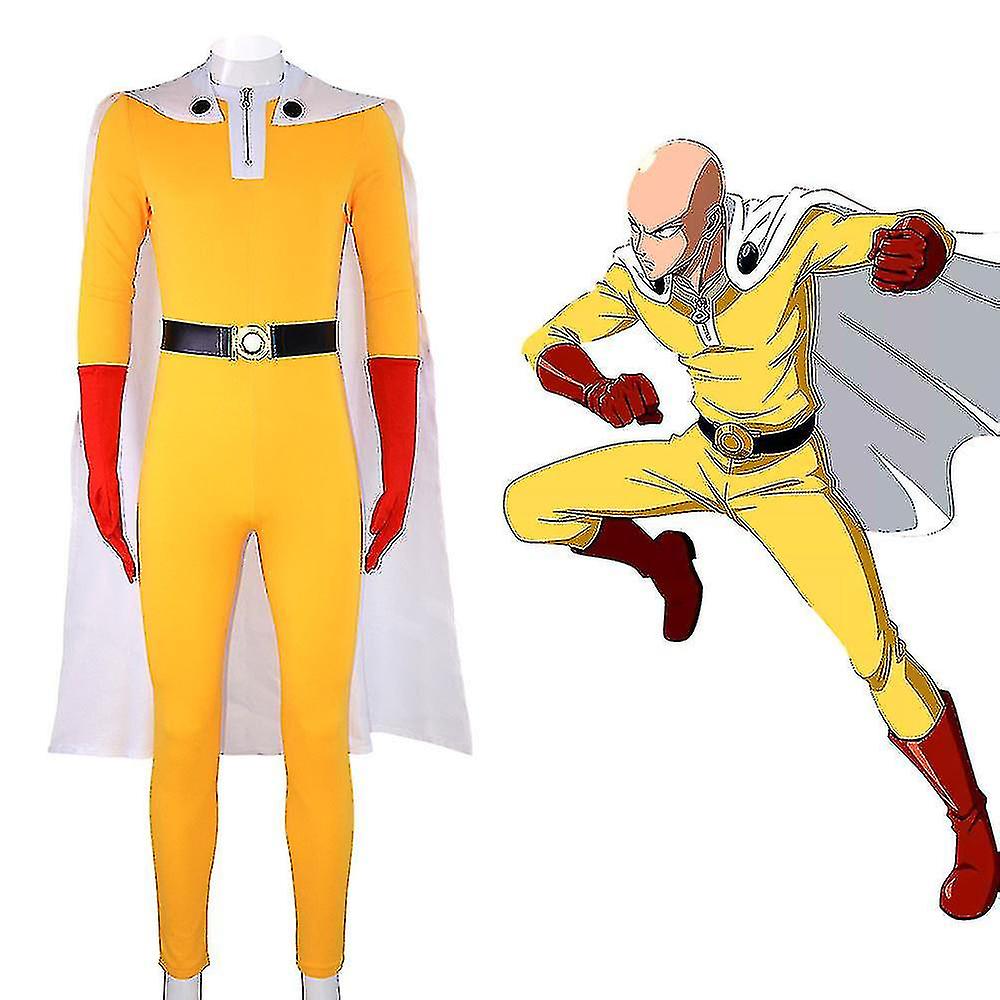One Punch Man Cosplay Costume Saitama Warrior's Tornado Hell's Blowing ...