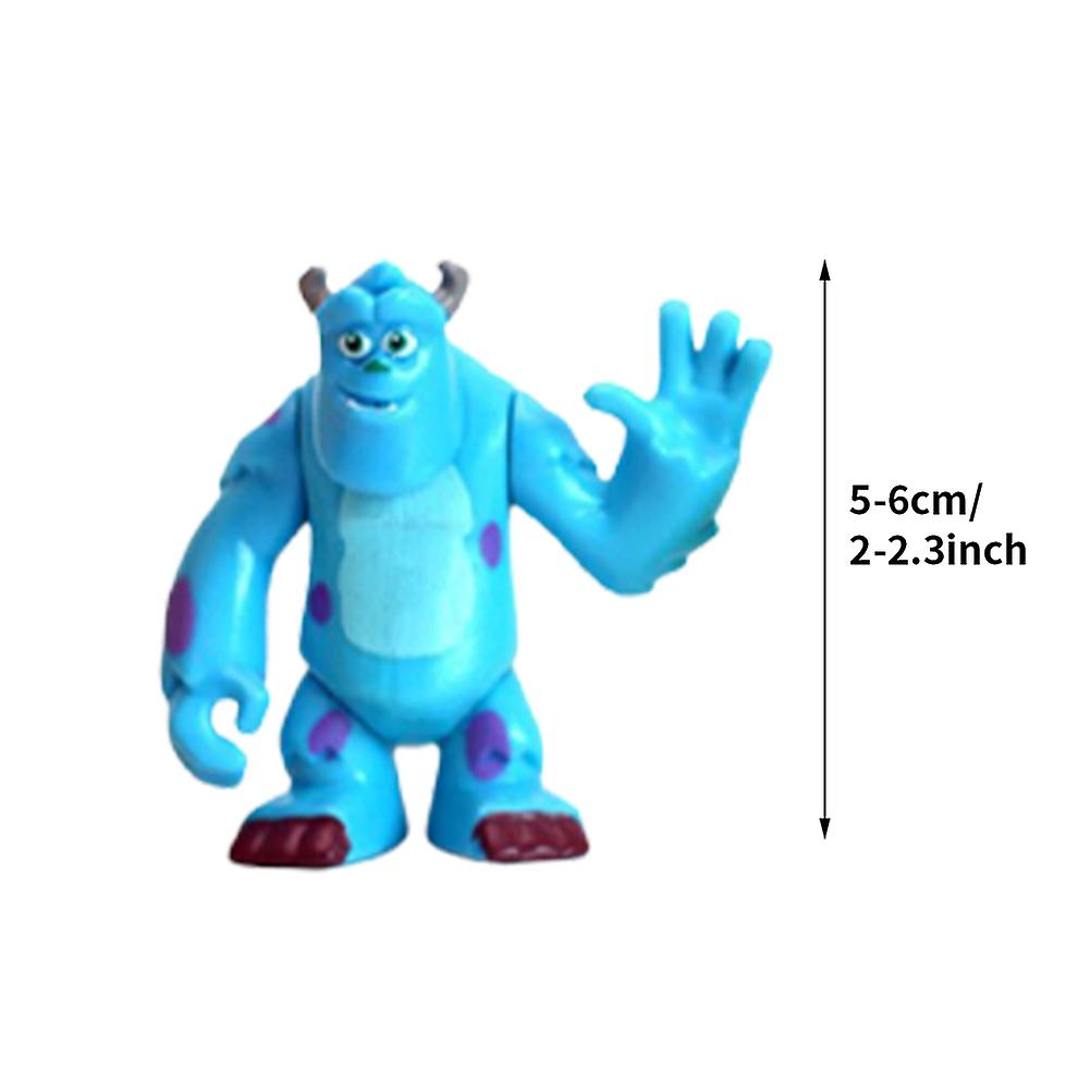 12pcs Cute Cartoon Mini Figure Set 2-2.3inch PVC Pi-xar Monsters Inc ...
