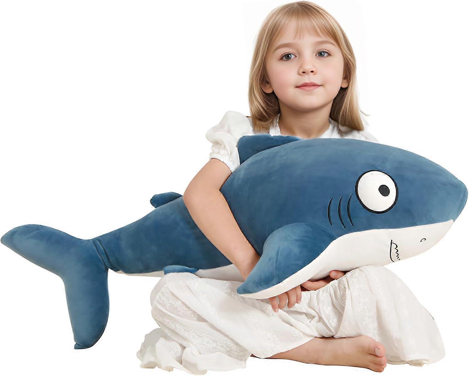 32 Blue Giant Sharks Plush,Large Whale Shark Stuffed Animals, Big Ocean ...