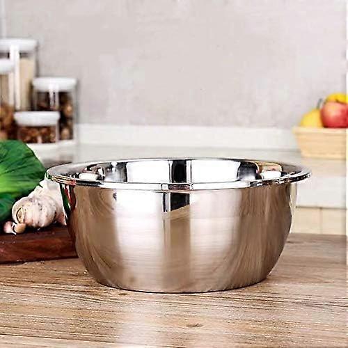 Stainless Steel Colander with Mixing Bowl, Kitchen Colander Metal Salad ...