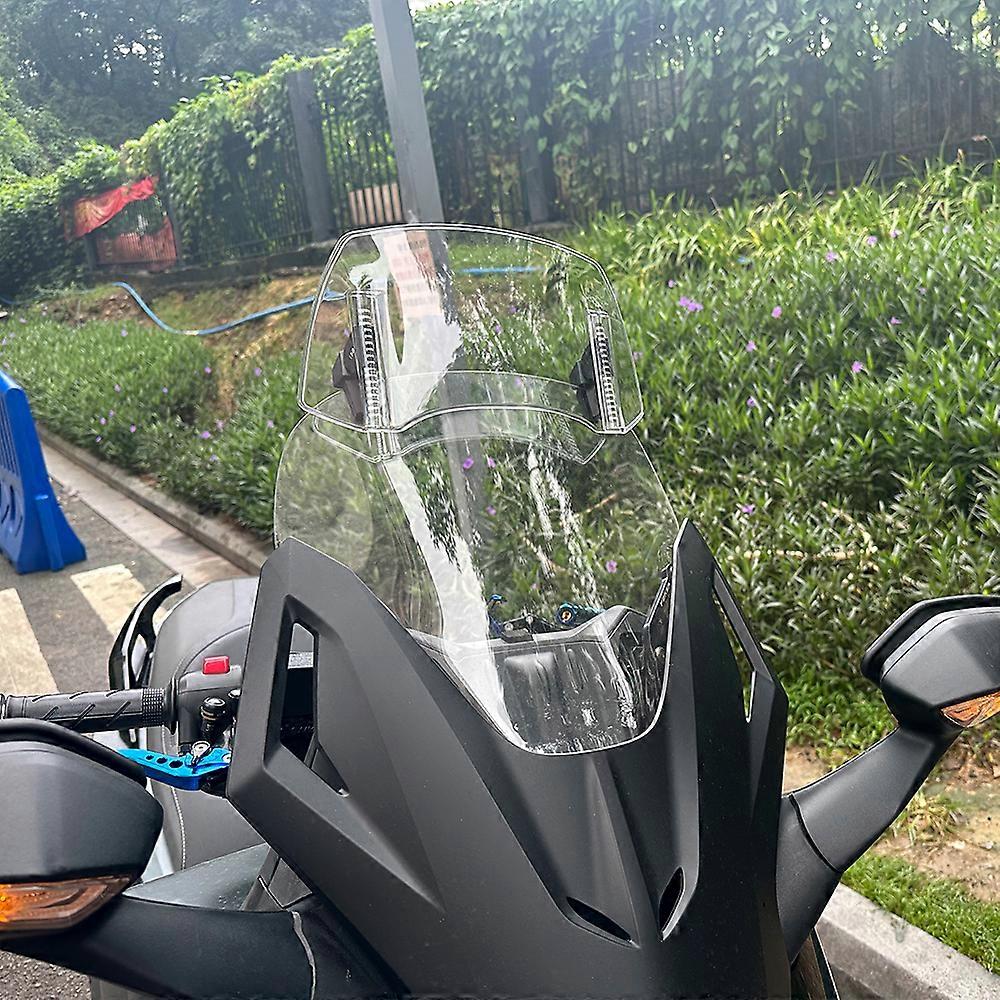 Universal Motorcycle Windscreen Windshield Extension Spoiler Wind ...