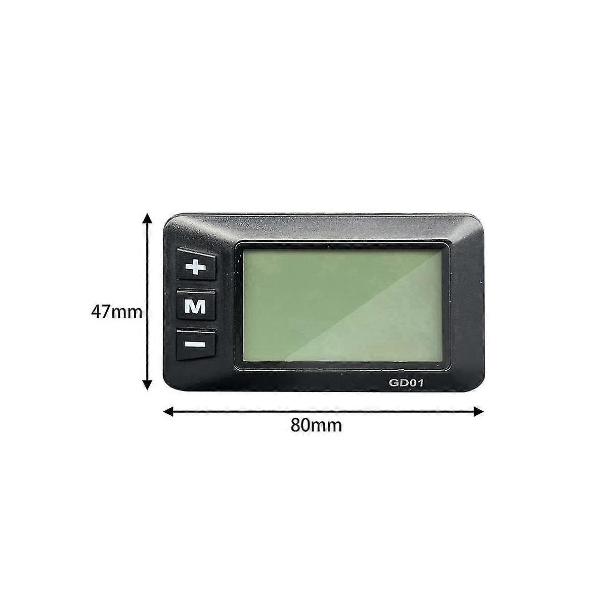 36v 48v Electric Bike Gd01 Lcd Display Panel With Ordinary Connector E ...