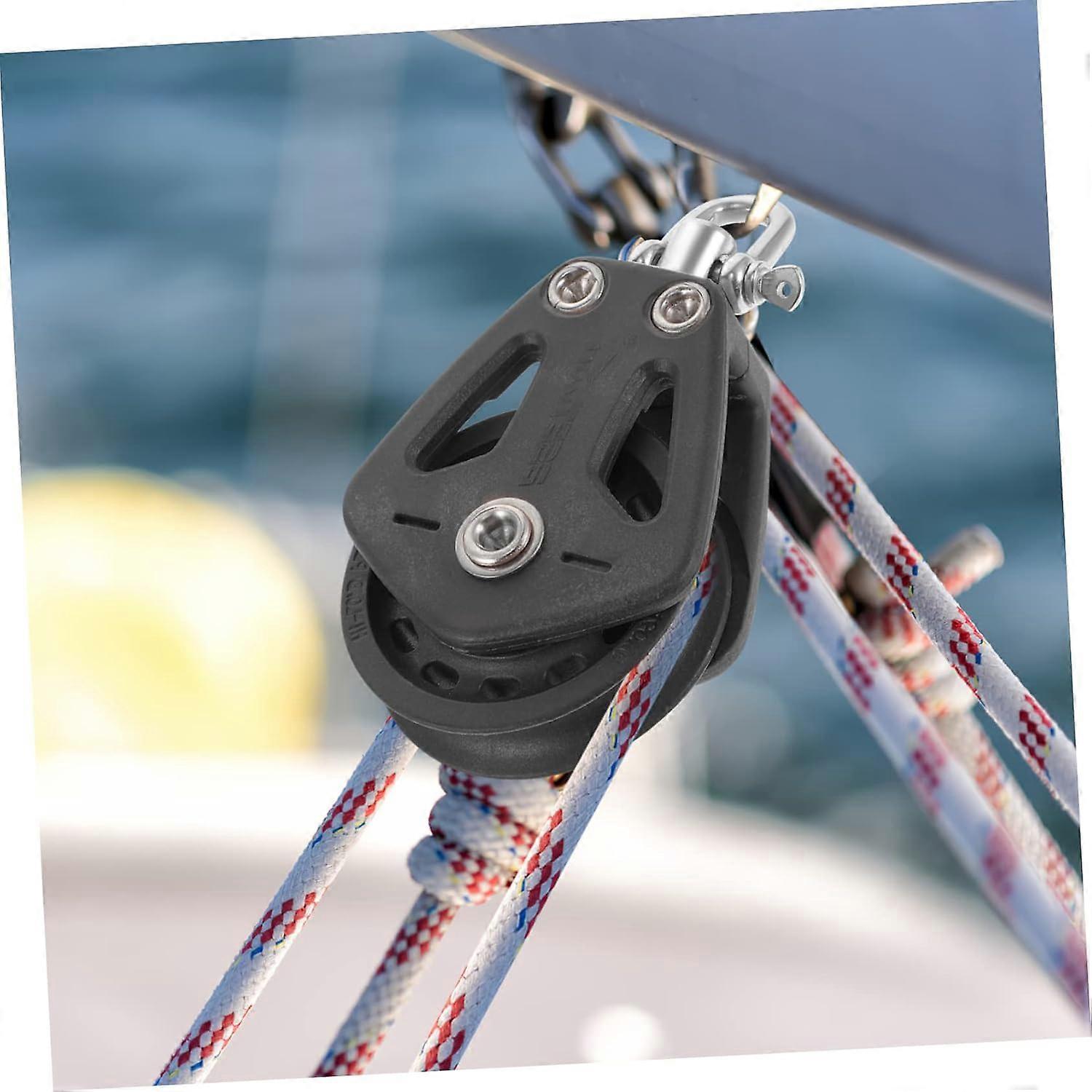 4Pcs Sailing Pulley Block Ball Bearing Pulley God Built A Tough Bearing ...