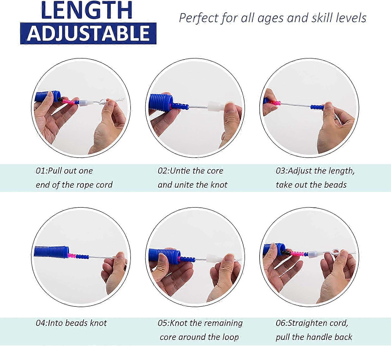 Long jump rope, double Dutch jump rope 16 feet 2-pack, plastic ...