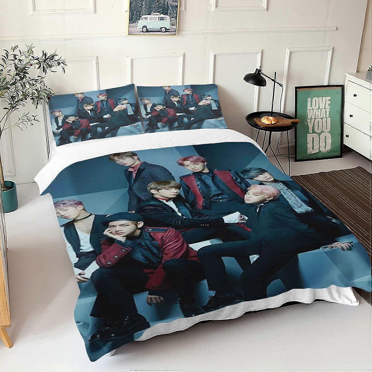 BTS Bangtan Boys Bedding Set, for Teenagers, BTS Bangtan Boys, 3D Print ...