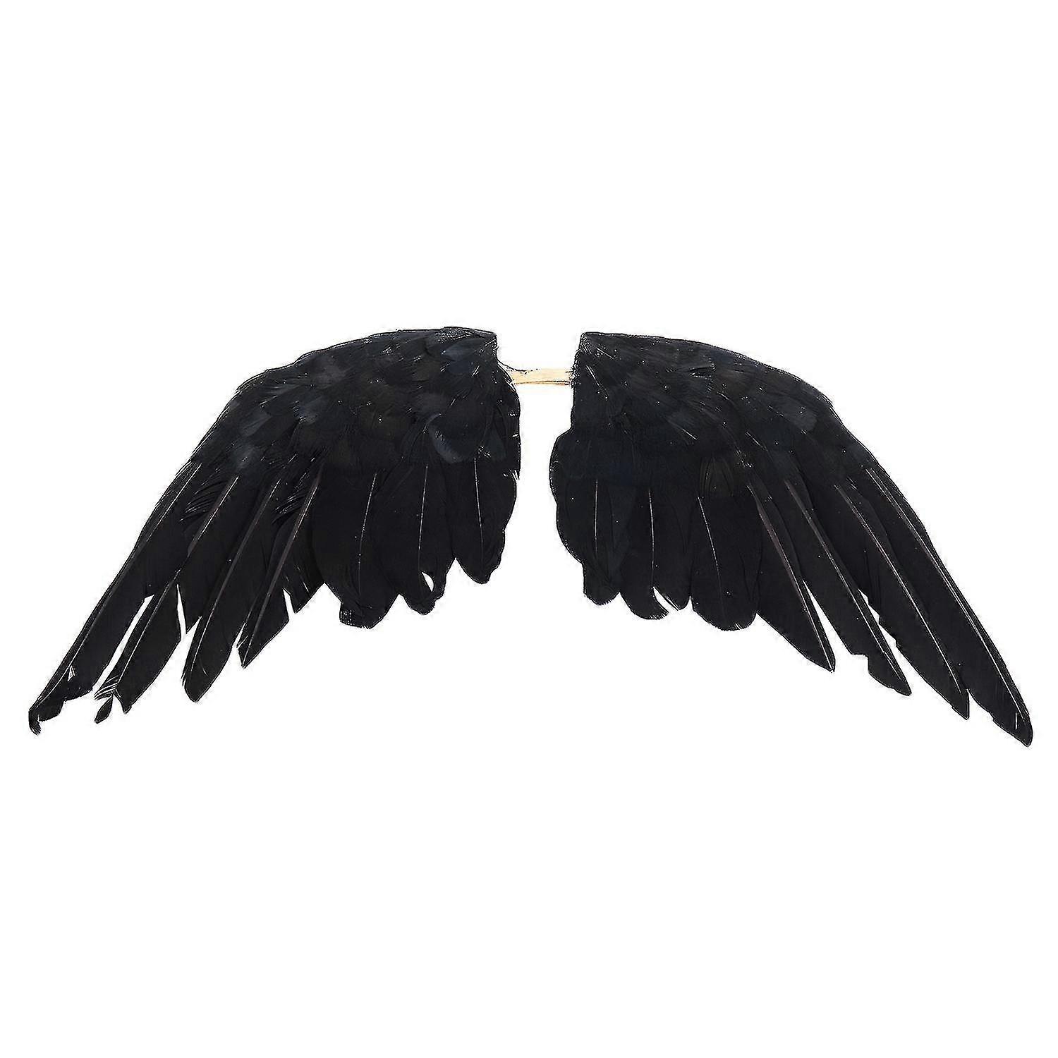 Halloween Prop Feathers Crow Bird Large 25x40cm Spreading Wings Black ...