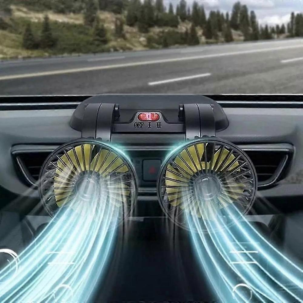 Newly Double Cooling Car Fan Presencte, Upgraded Portable Vehicle ...