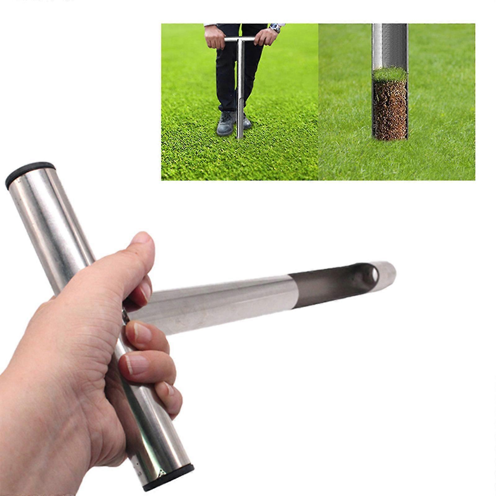 New Upgrade Soil Sampler Probe 52cm Stainless Steel T-Style Handle Soil ...