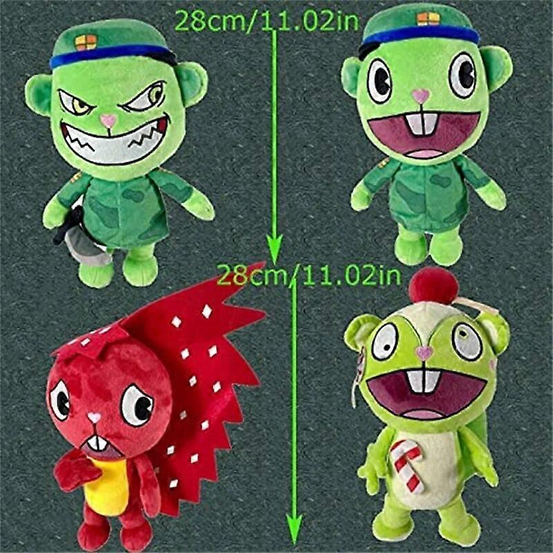 HTF Happy Tree Friends Plush Toy Flaky Flippy Fliqpy Nutty Plushie ...