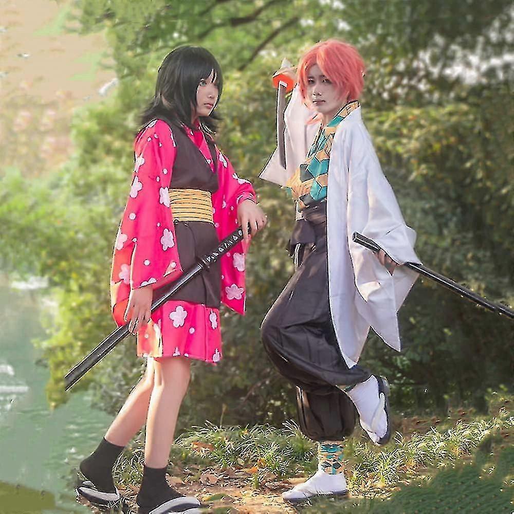Makomo Cosplay Costume Kimono Dress Halloween Cosplay Wig Cardigan ...