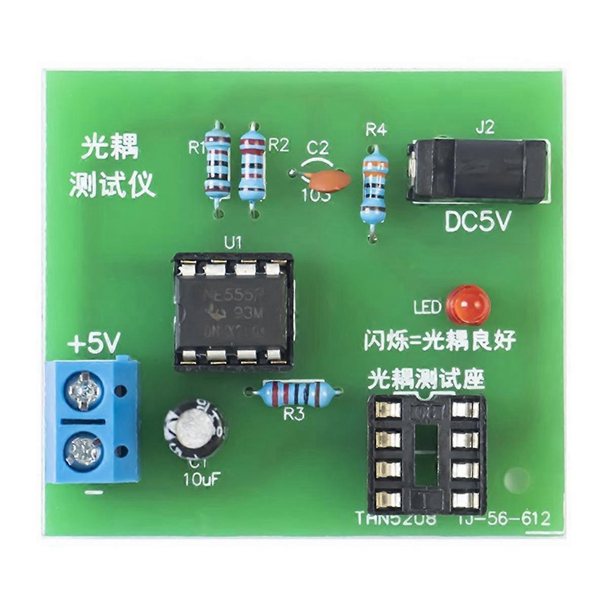 Optocoupler Tester Kit 555 Application Circuit Board Practice Welding ...