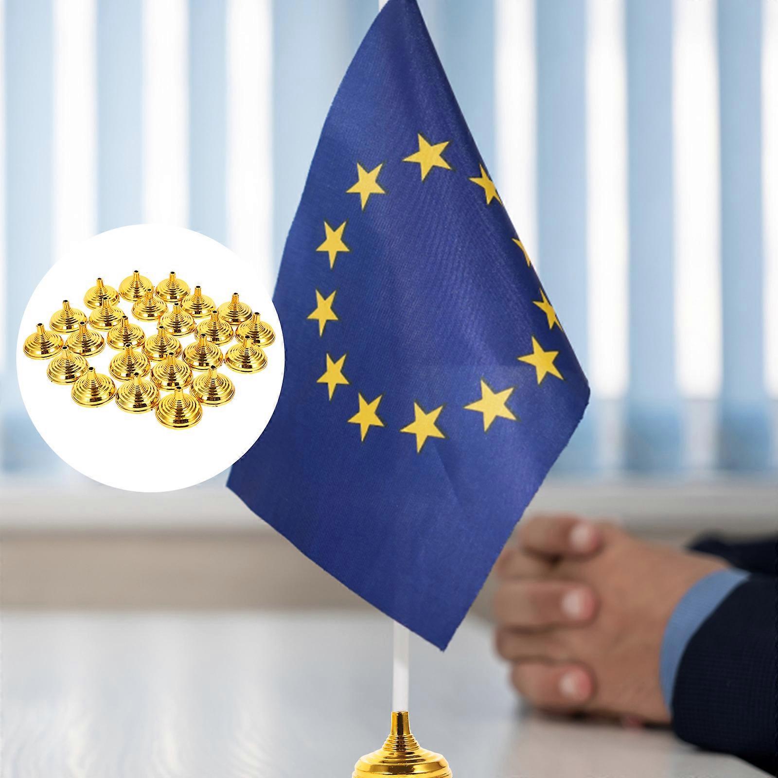 24 PCS Decorative Flags Flag Pole Holder 2 Angle Flagpole Holders Flag ...