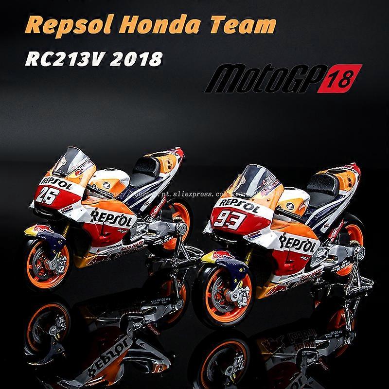 Maisto 1:18 moto GP Repsol Honda Team Rc213v 2018 #26 Pedrosa #93 ...