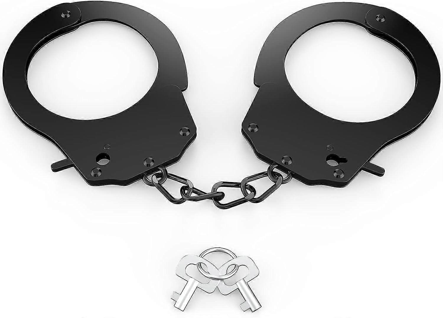 Professional Handcuffs, Metal Handcuffs with Keys Kids Toy Metal ...