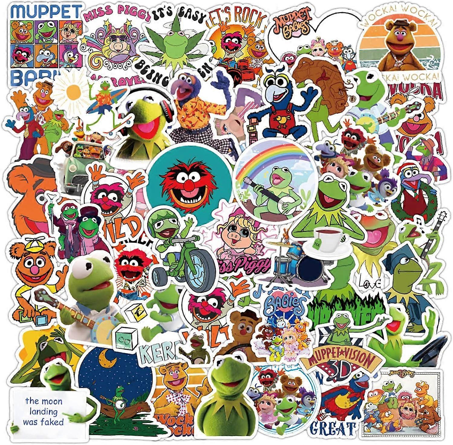 THe Muppet Show Stickers Kermit The Frog Stickers 50pcs Funny Meme ...