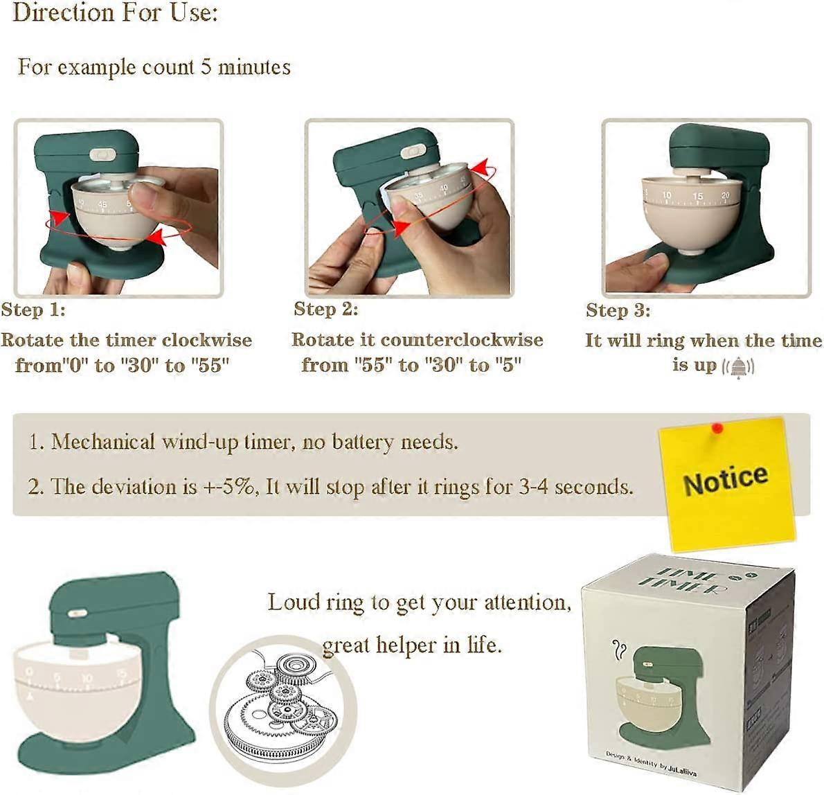 Cute Kitchen Timers Pomodoro Timer for Cooking Egg Timers for Kids ...