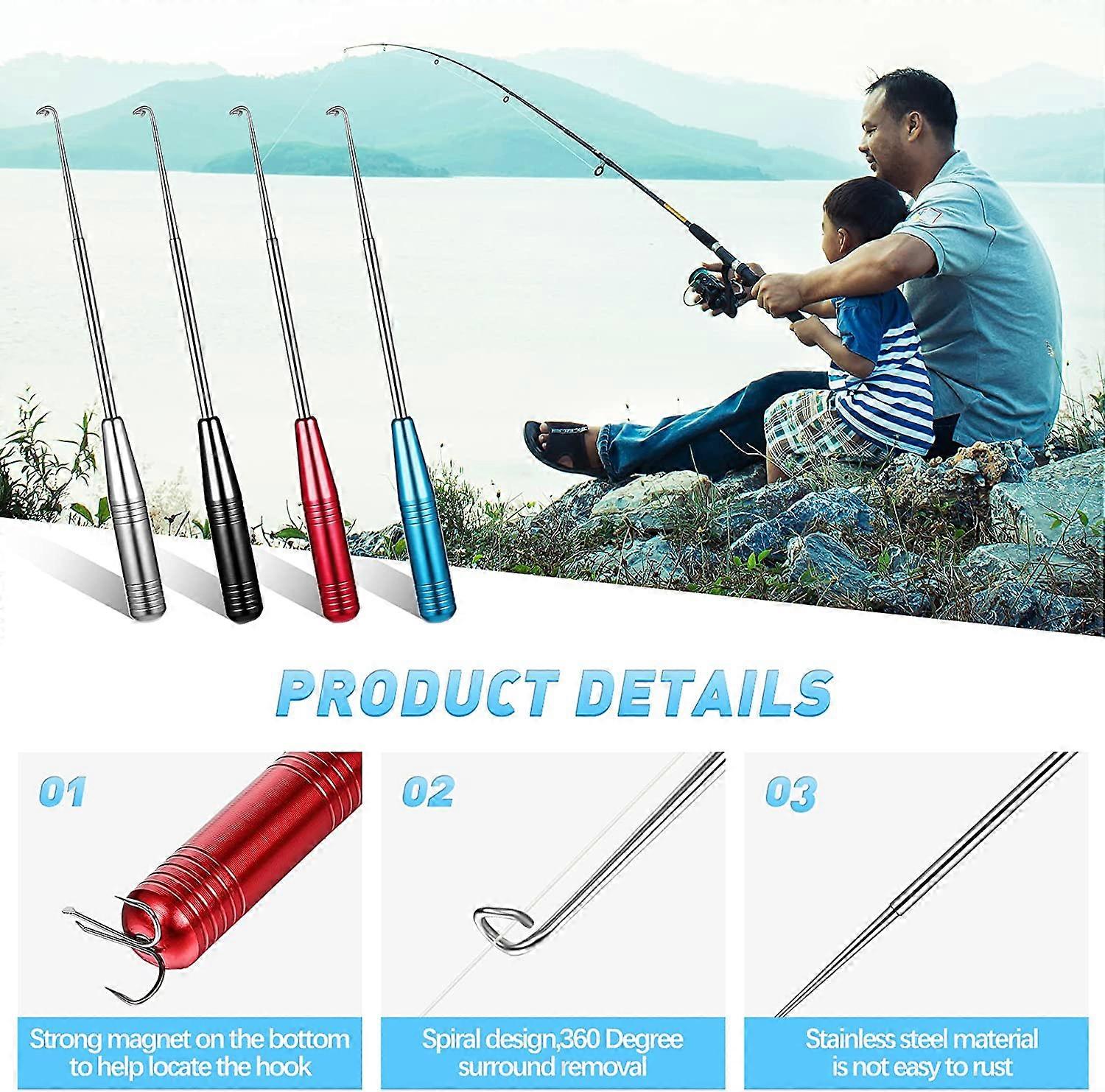 4 Pieces Fishing Hook Quick Release Quick Hook Remover Fish Hook ...
