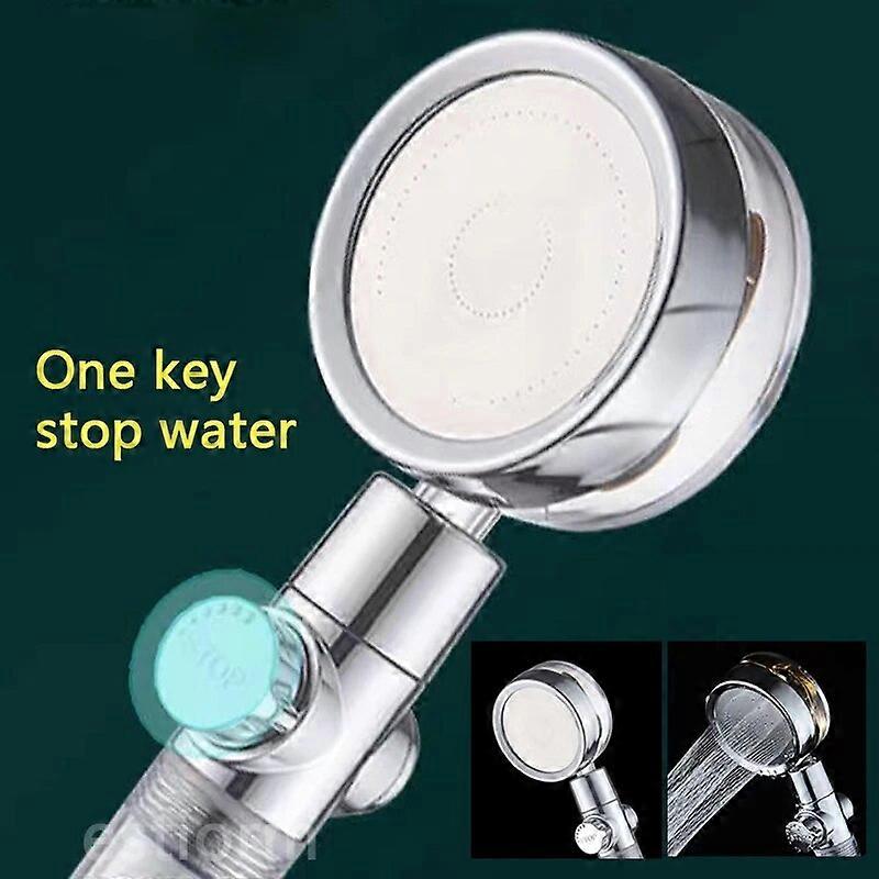 Propeller Turbo Shower Head,Flow Adjustable 360 rotary High Pressure ...