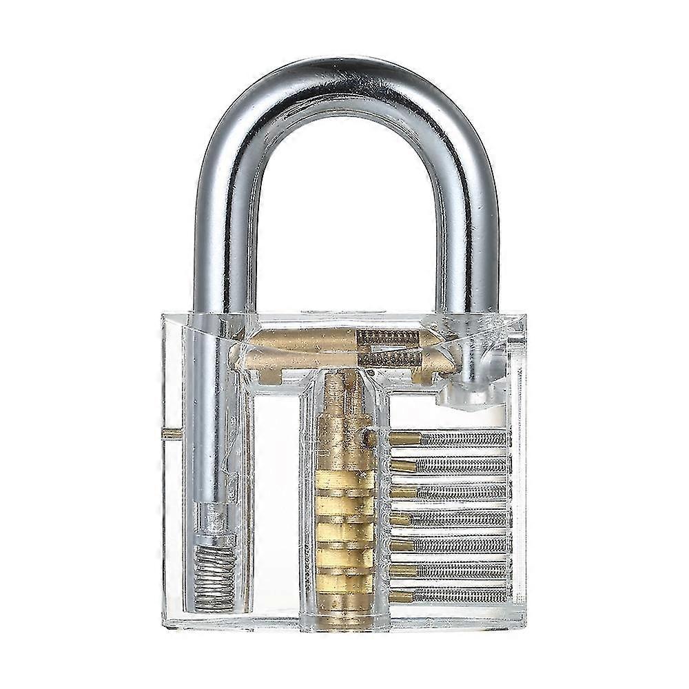 15pcs Lock Picking Set Kit Tool with Transparent Practice Training Padlock Lock for Locksmith ...