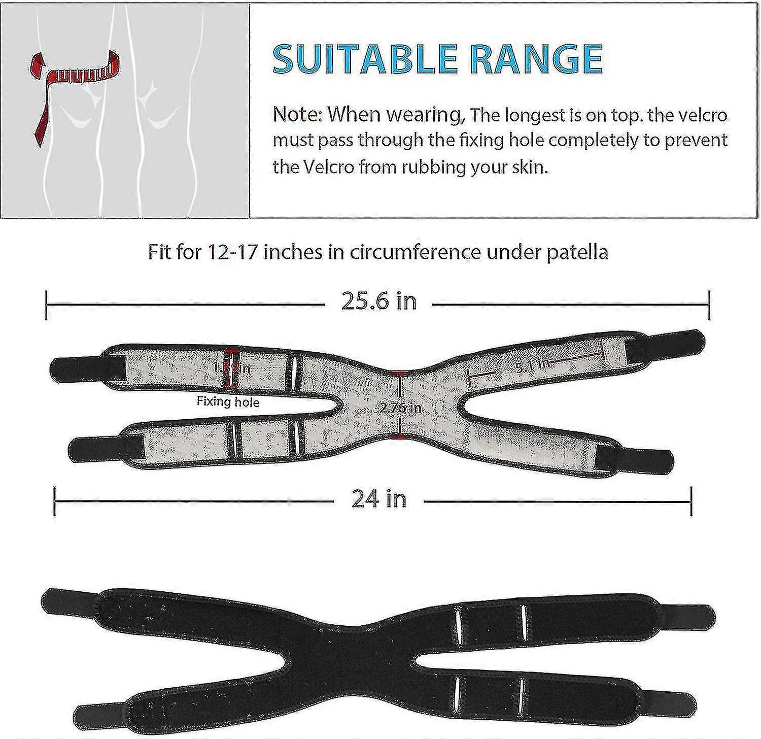 Patellar Tendon Support Strap 2 Pack, Knee Pain Relief And Patella ...