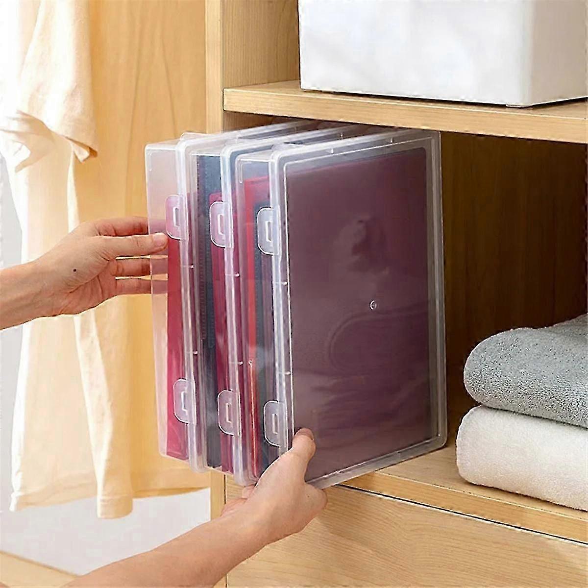 3pcs A4 Size Organiser Book Organiser Office File Box Transparent File ...