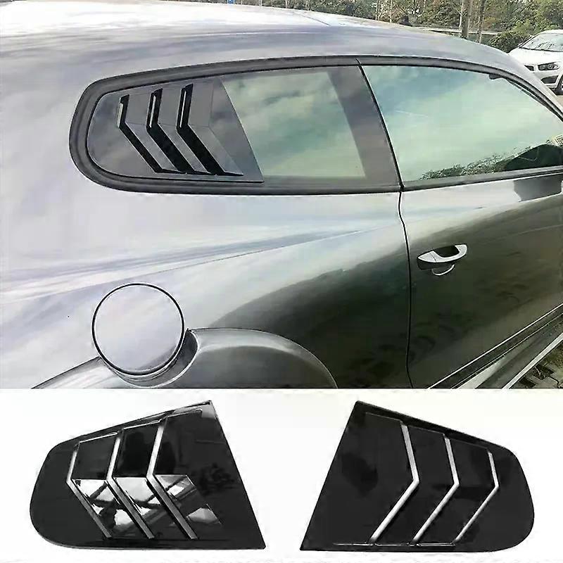 Car Side Window Louver Scoop Cover Vent Carbon Surface Style Spoiler ...