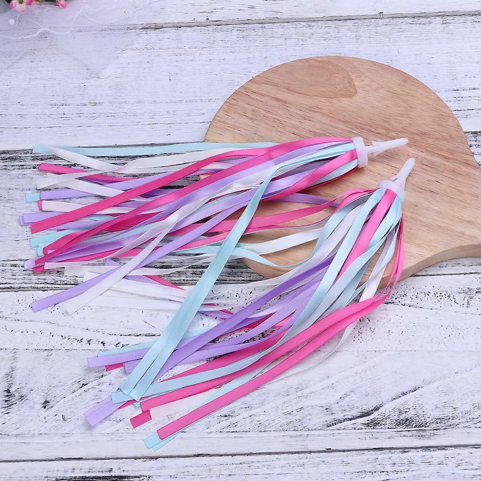 2pack Colorful Handlebar Tassels Bike Streamers Scooters Tassels ...