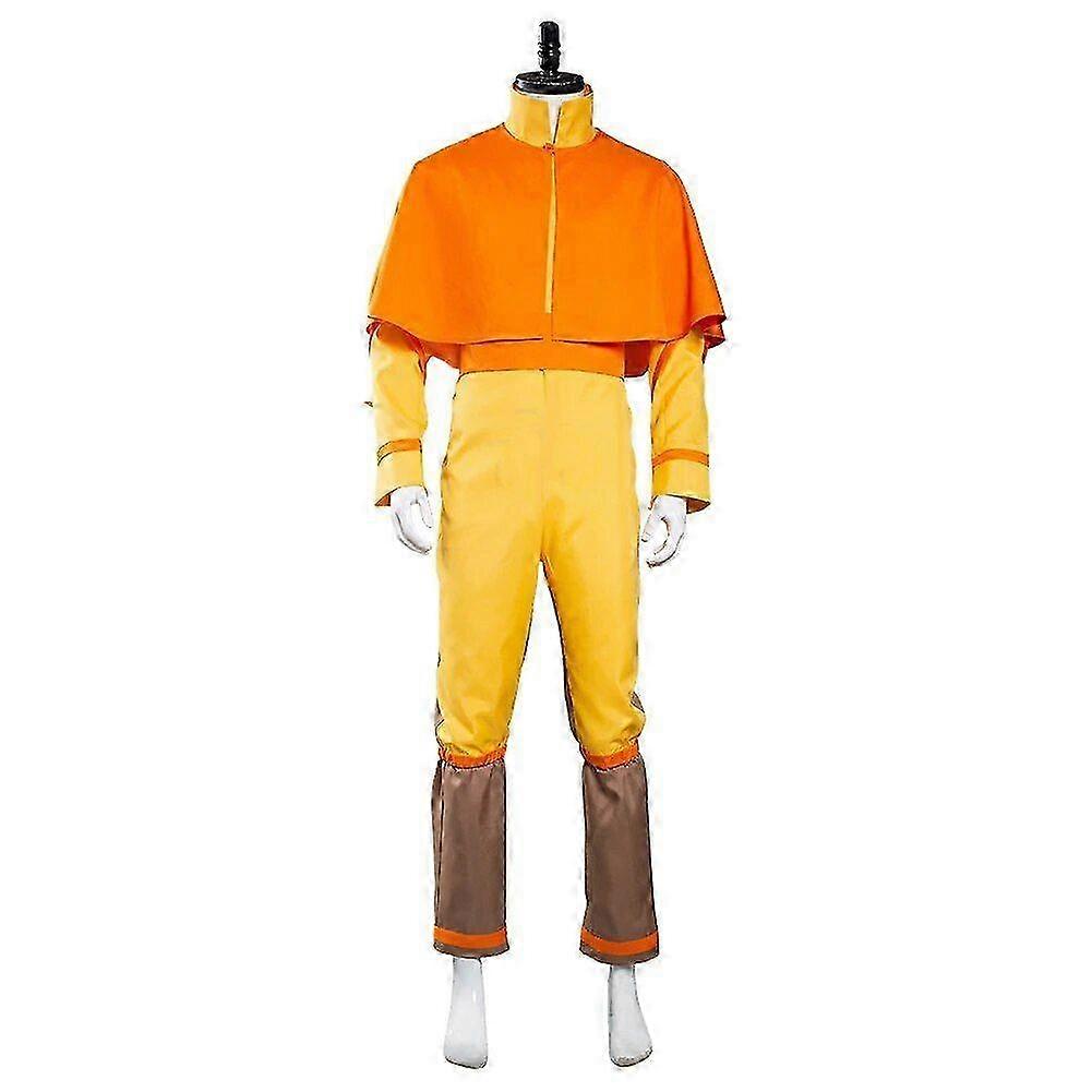 Avatar:The Last Airbender Avatar Aang Cosplay Costume Jumpsuit Outfits ...
