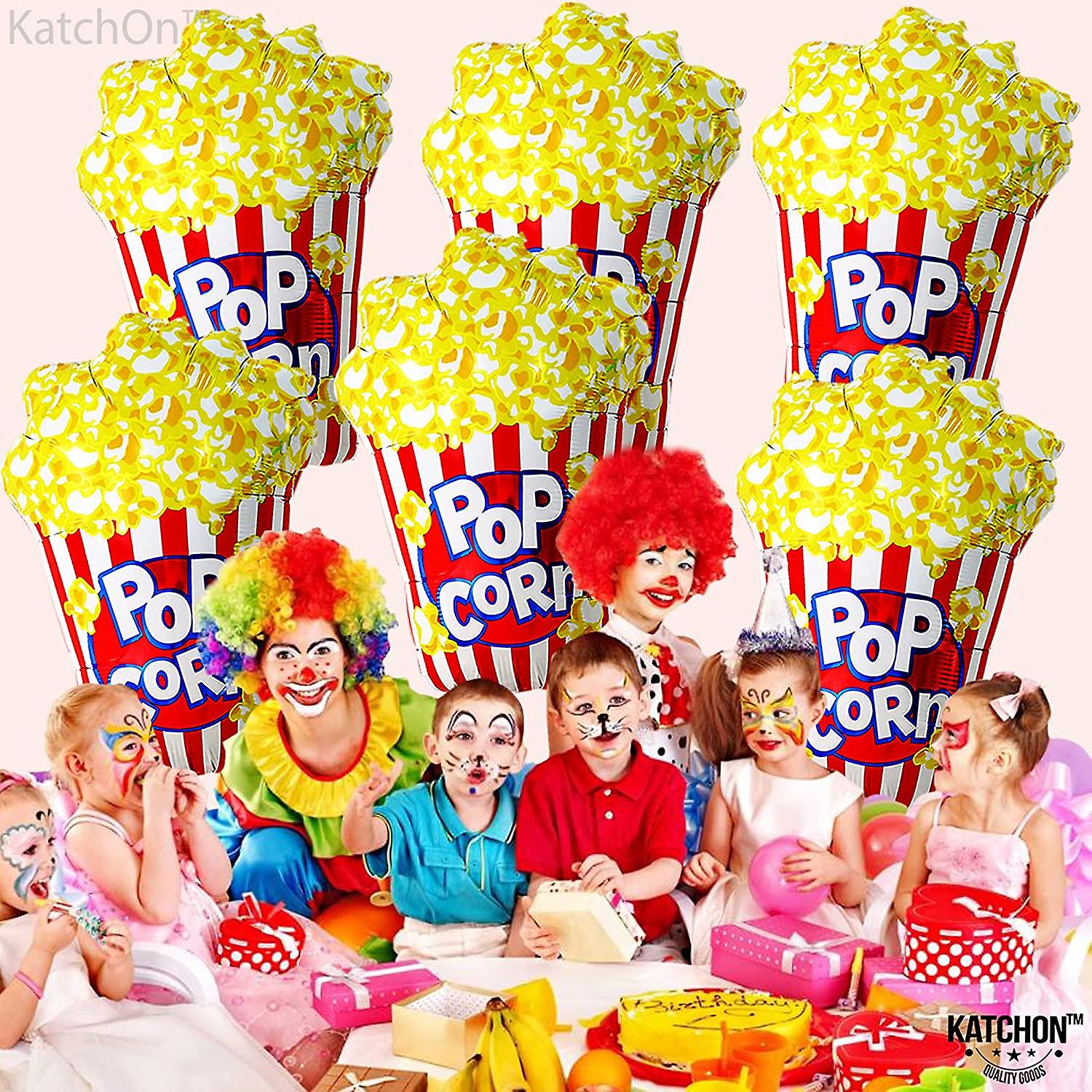 Popcorn Balloons For Popcorn Party Decorations - 26 Inch Popcorn Foil ...