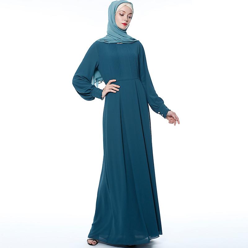 Muslim Dress Women Eid Big Swing Islam Abaya Dubai Kaftan Hijab Long Robe Ramadan Turkey Islamic ...
