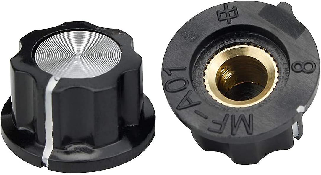 25 Pack Potentiometer Control Knobs, 6mm Potentiometer Knob, Blac ...