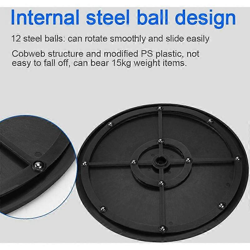 360 Round Turntable Heavy Duty 15kg Rotating Turntable with Steel Ball ...