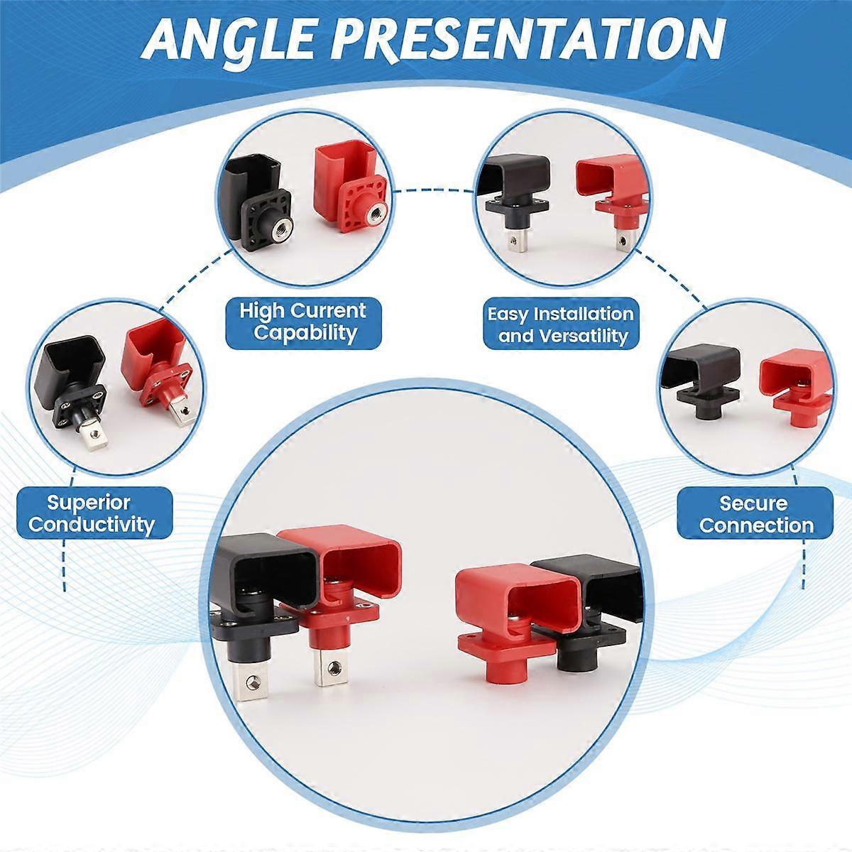 200A AllCopper Lithium Battery Terminal Block High Current Energy ...