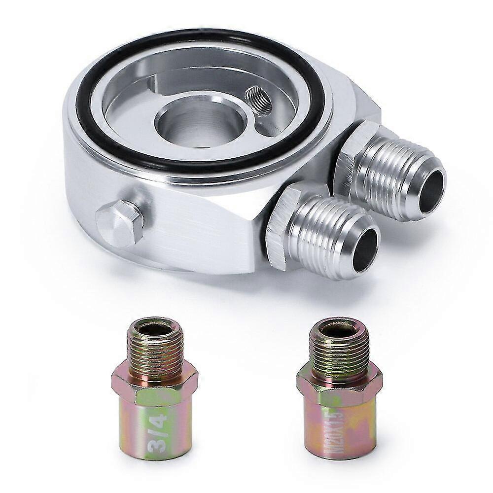 Car Universal Oil Filter Sandwich Adapter For Oil Cooler Plate Kit An10 ...