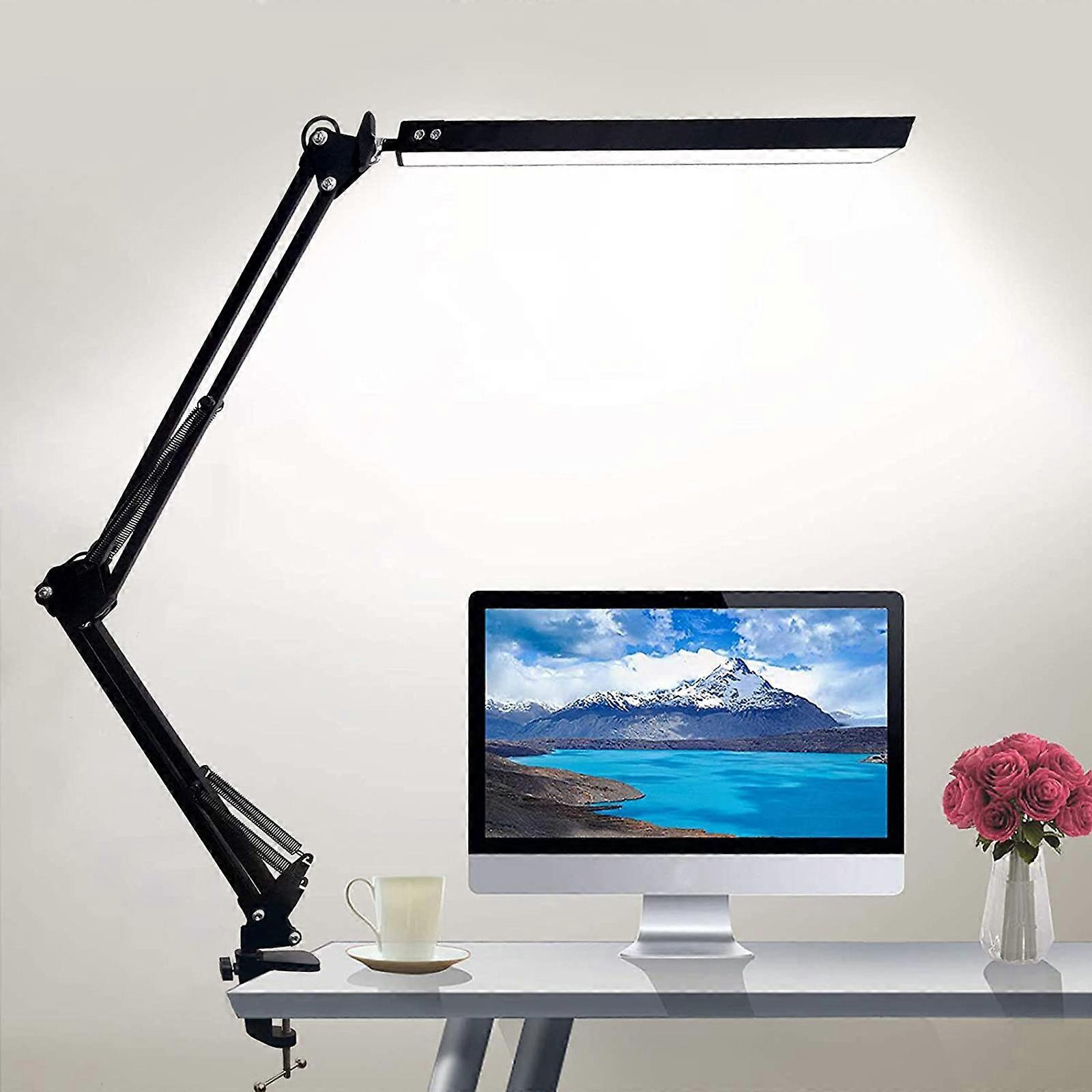 LED Desk Lamp with Clamp 3 color Architect's Lamp with Swivel Arm ...