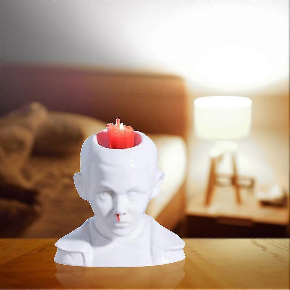 Nosebleeding Head Resin Candlestick Candle Holder Sculpture Decor Home ...